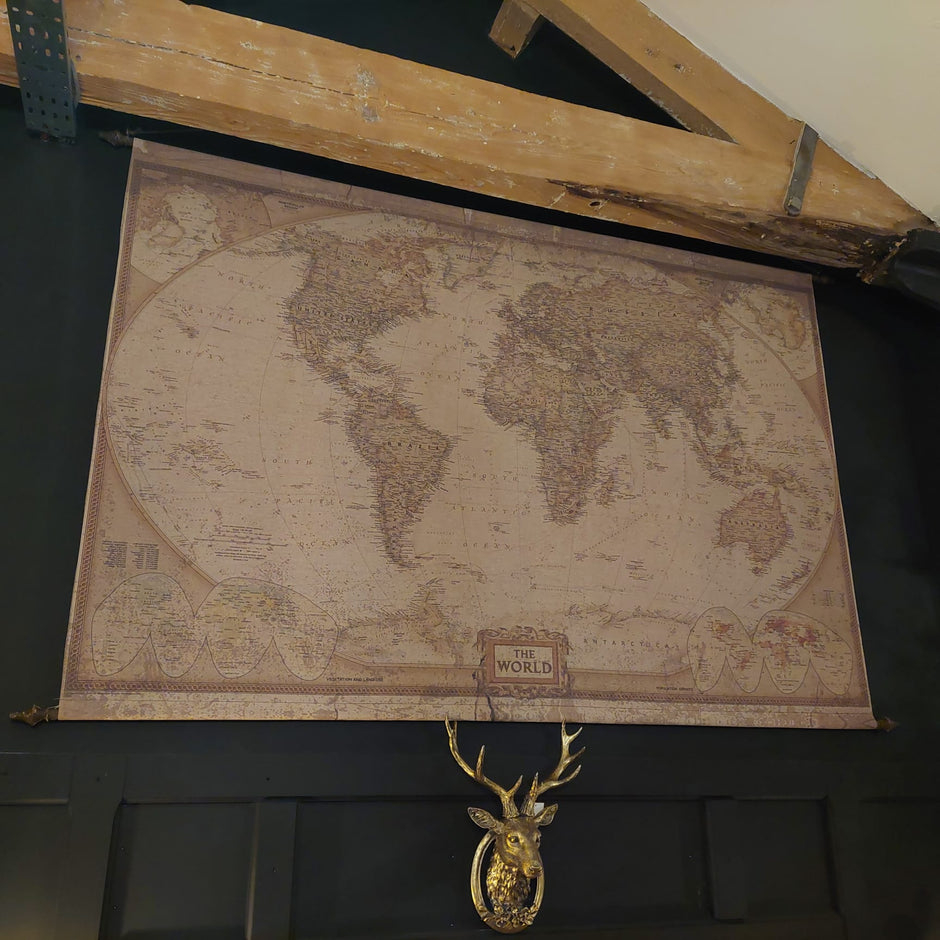 Hanging Canvas - World Map – Vintage Sofa