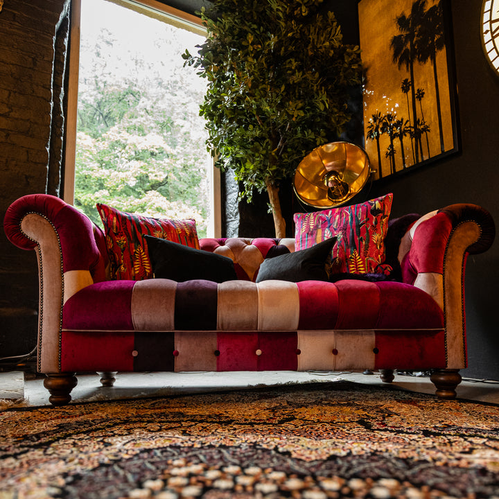 Patchwork Chesterfield 2 Seater – Vintage Sofa