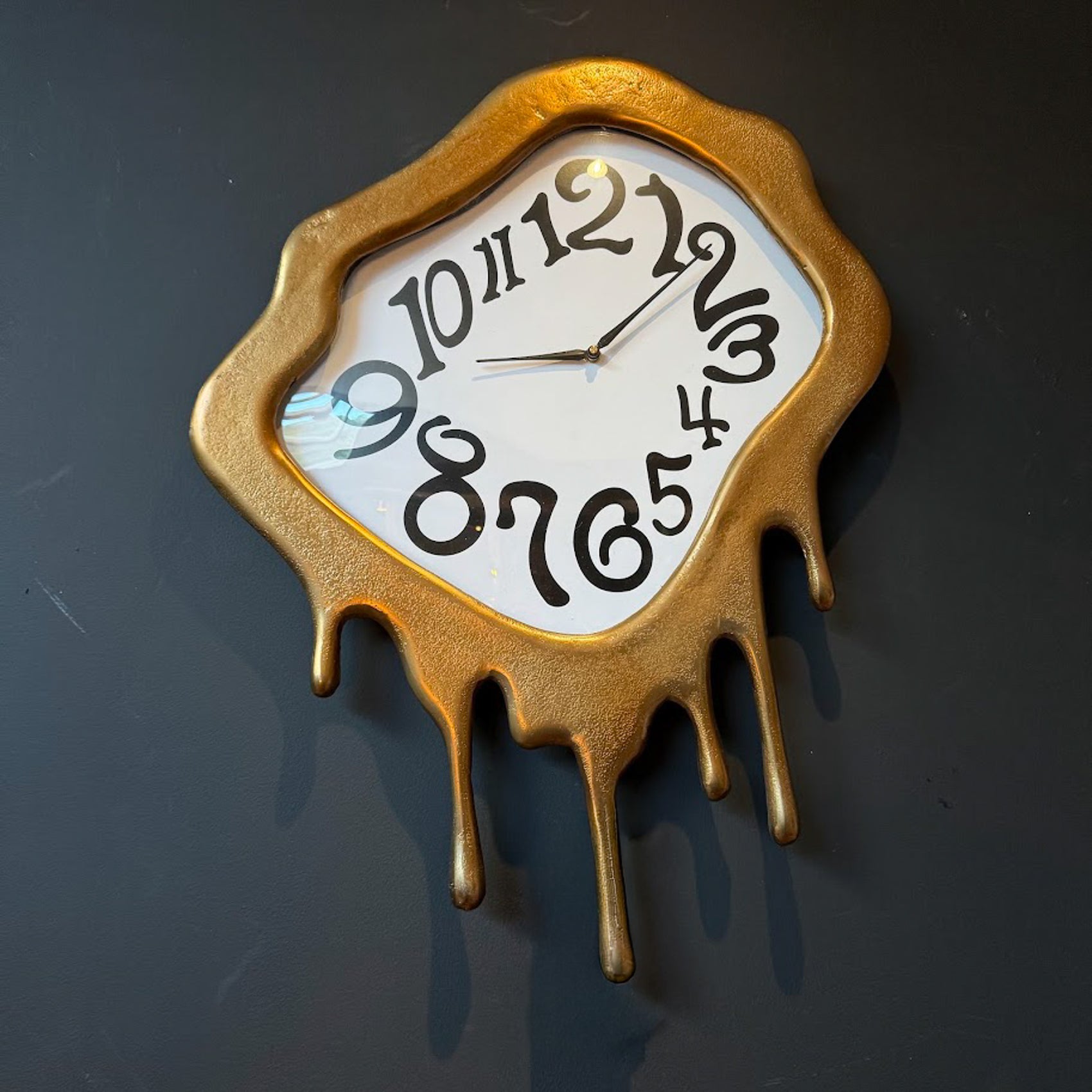 Gold Drip Aluminium Wall Clock - Clearance – Vintage Sofa