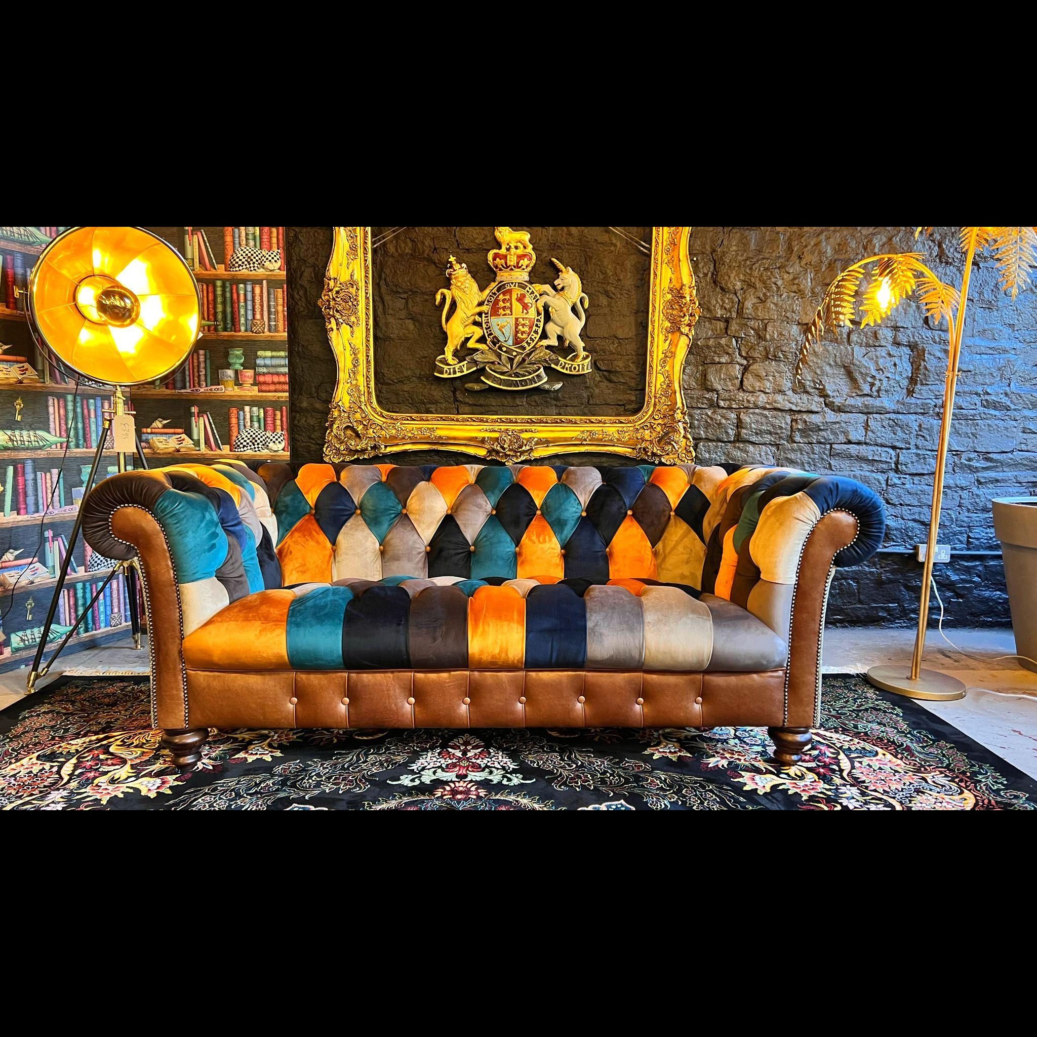 Harlequin Patchwork 2 Seater – Vintage Sofa